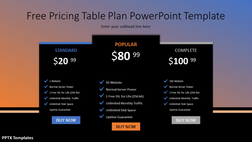 Download subscription fees Gradient Brain Powerpoint Infographic Template