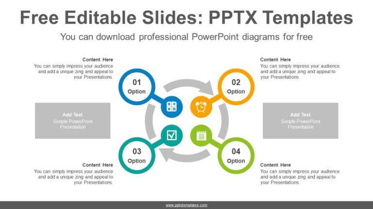 Download Center Pointing Circle Brain Powerpoint Infographic Template