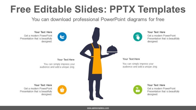 Chef-Silhouette-PowerPoint-Diagram - PPTX Templates