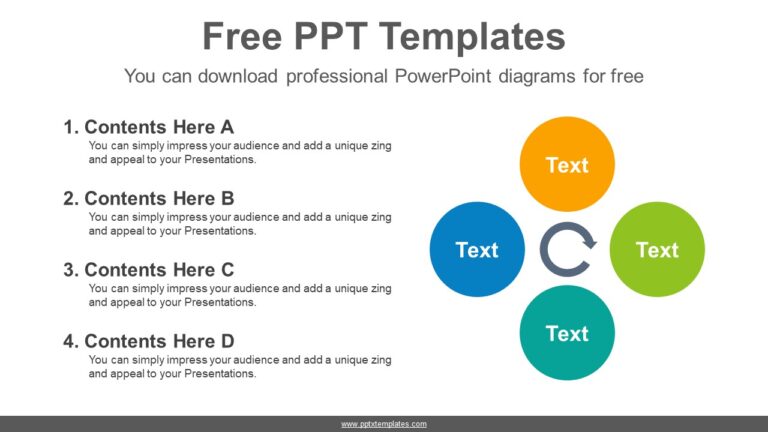 Circle Progress Free Process flow chart PowerPoint Templates