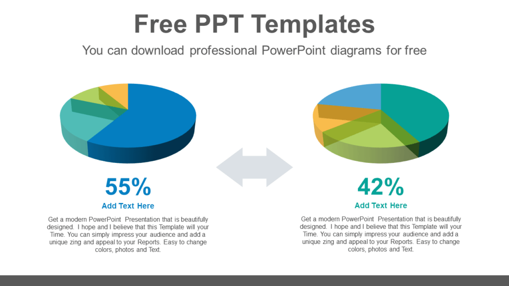 Download 3D pie charts Brain Powerpoint Infographic Template