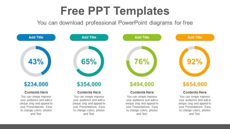 Download Doughnut Charts List Brain Powerpoint Infographic Template