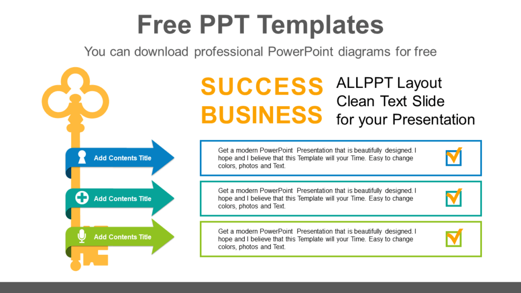 Download Arrow Wrapped Key Brain Powerpoint Infographic Template