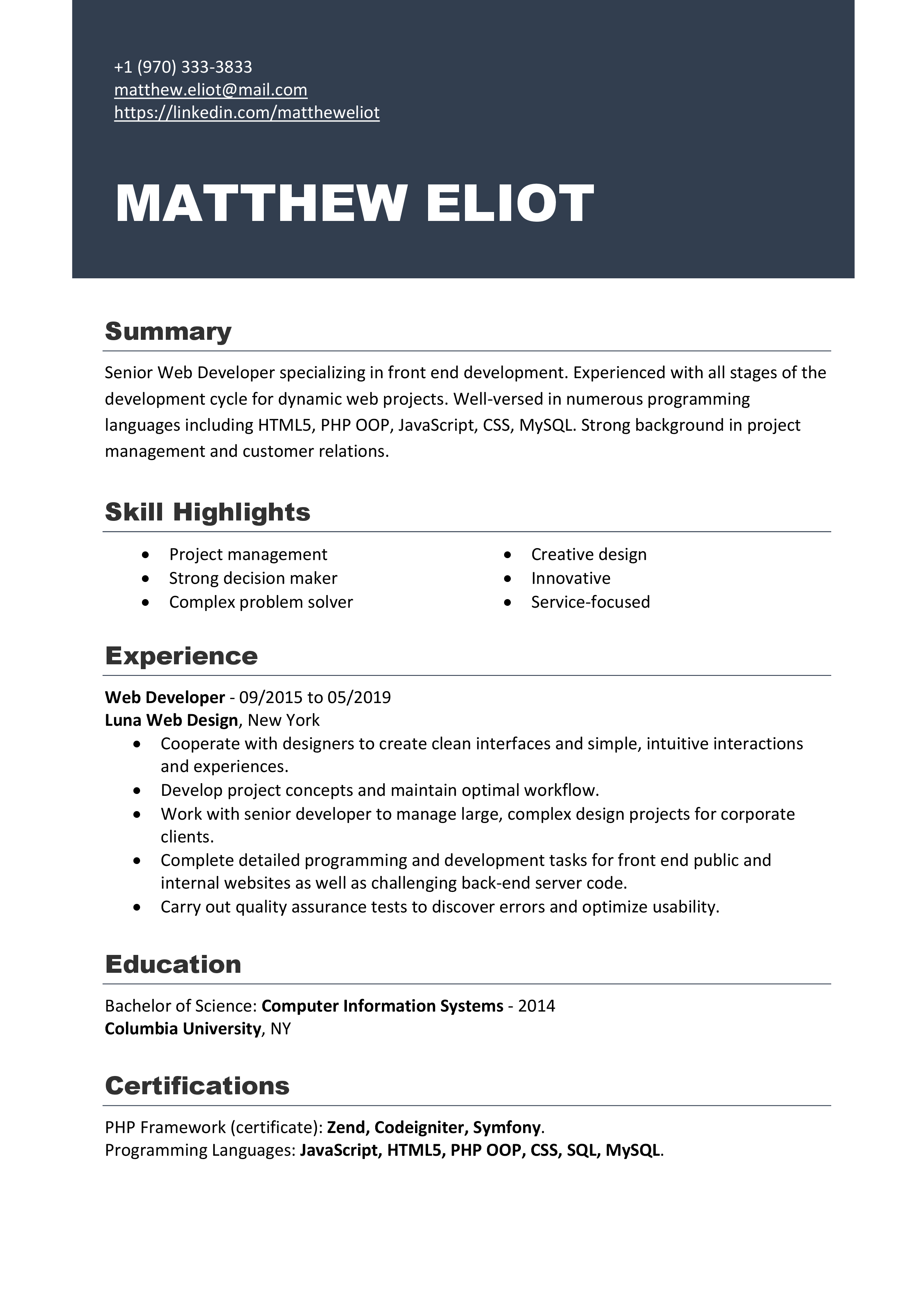 Best Resume Template PPTX Templates