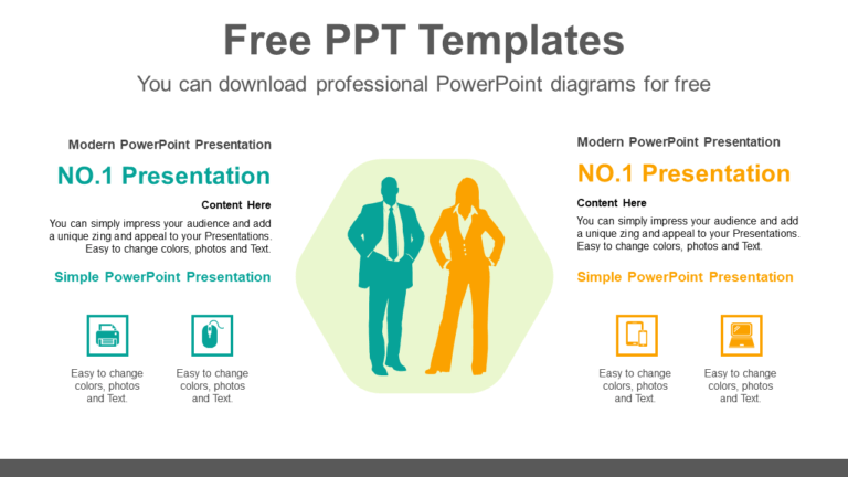 Download Business People Brain Powerpoint Infographic Template