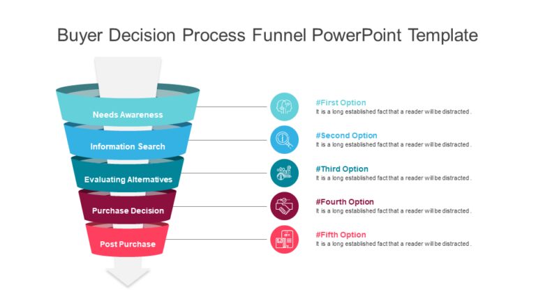 Download Decision Process Funnel Brain Powerpoint Infographic Template