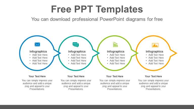 Download Circle connection flow Brain Powerpoint Infographic Template