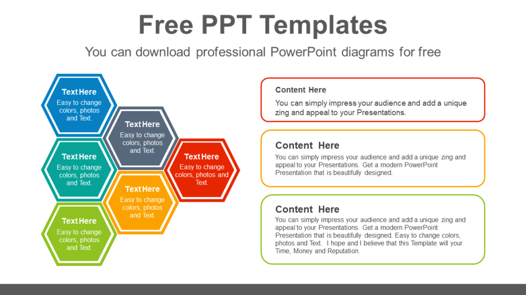 Download Connected Hexagon Brain Powerpoint Infographic Template