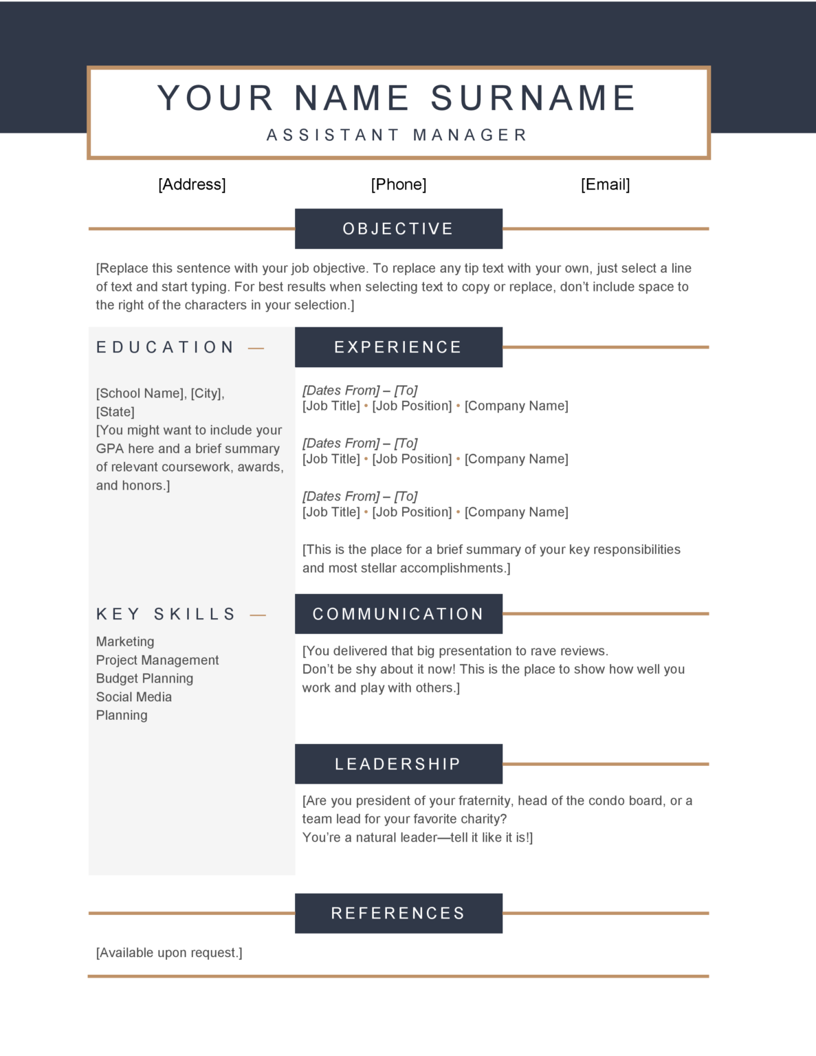 Creative Download Free Creative Resume