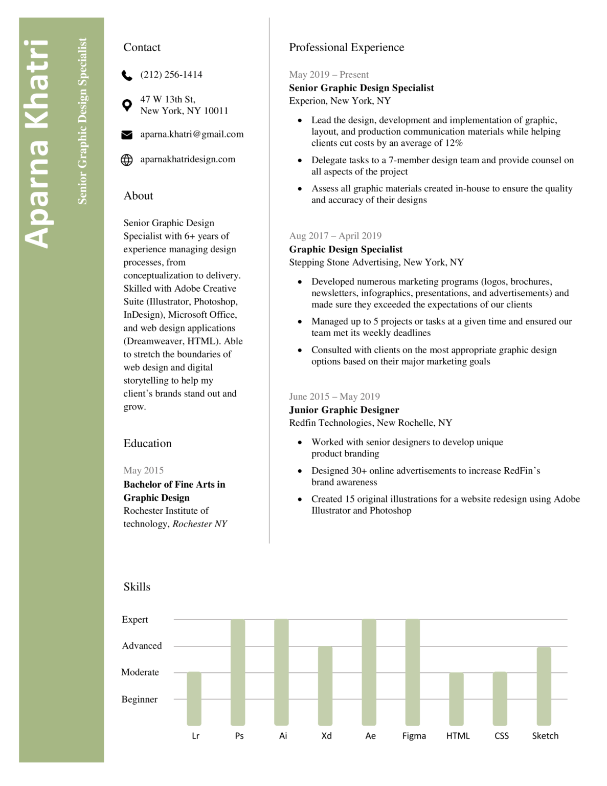 Detailed Creative Resume Green Download Free Professional Resume