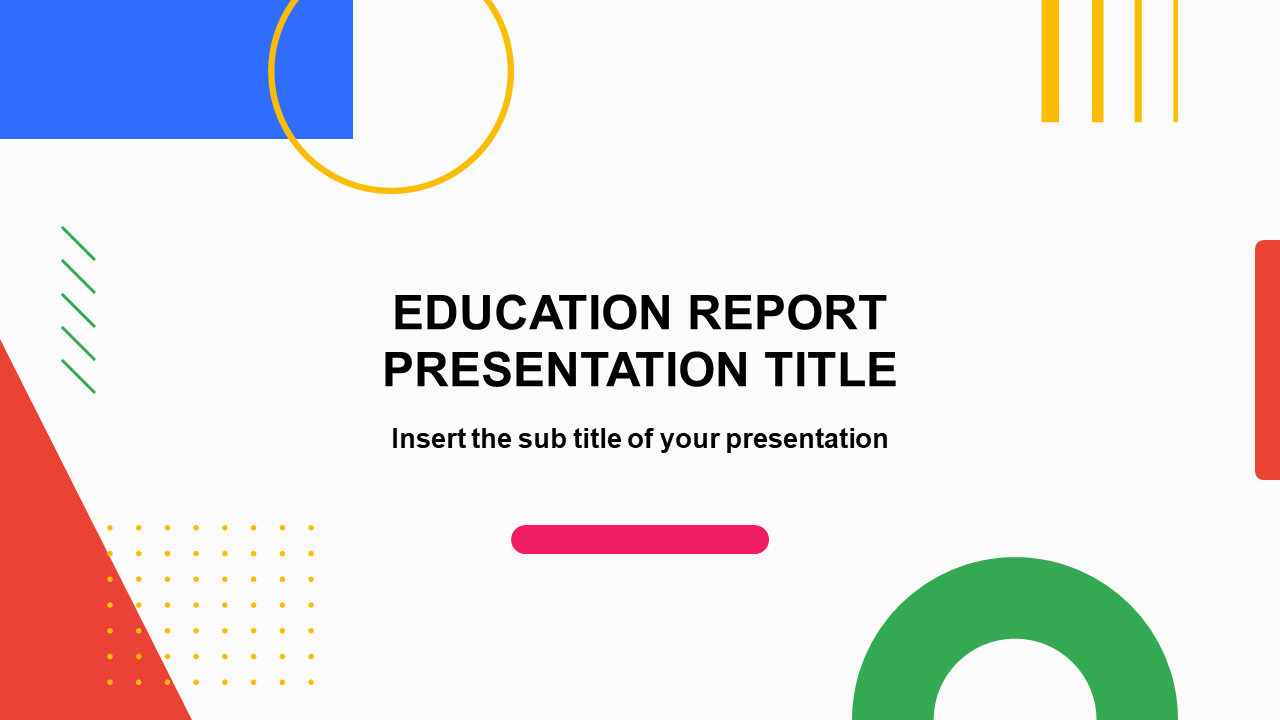 Education Report Powerpoint Presentation Templates Free Download
