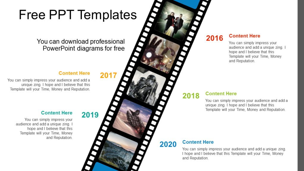 Download Film photo Brain Powerpoint Infographic Template