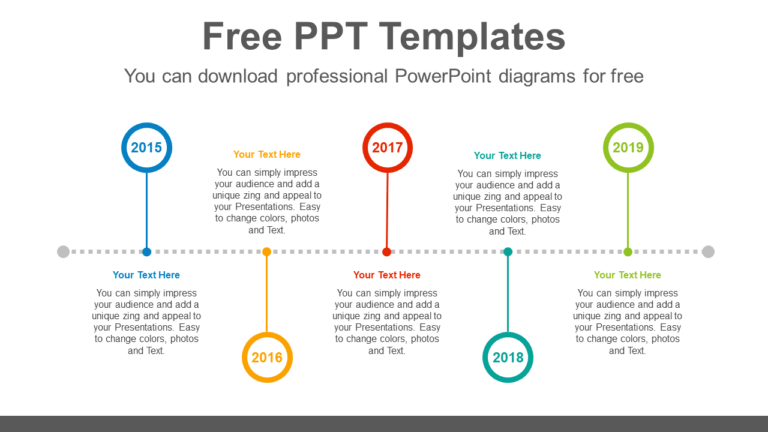 Download Five line circles Brain Powerpoint Infographic Template