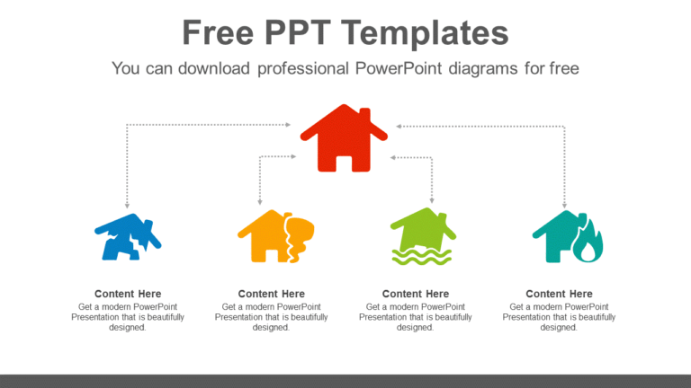 House-Icon-PowerPoint-Diagram-Template - PPTX Templates