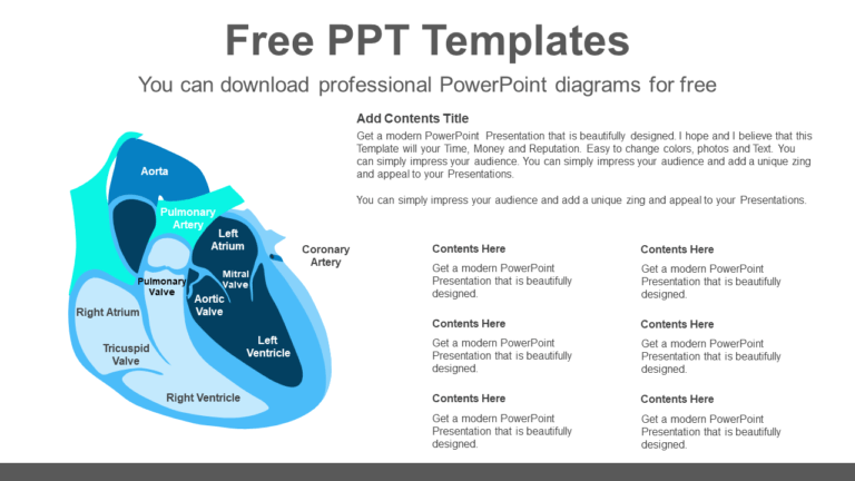 Download Human Heart Brain Powerpoint Infographic Template
