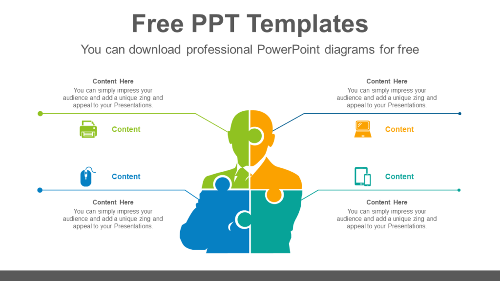 Download Human puzzle matrix Brain Powerpoint Infographic Template