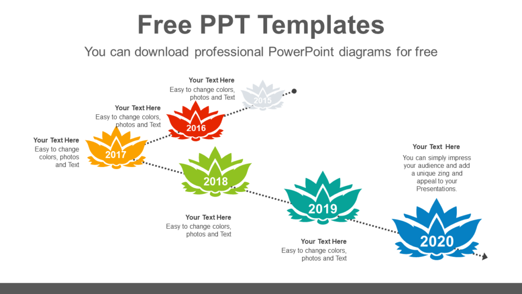 Download Lotus Above Dotted Line Brain Powerpoint Infographic Template