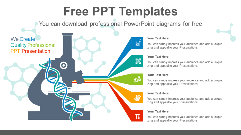 Download Microscope Banner Brain Powerpoint Infographic Template