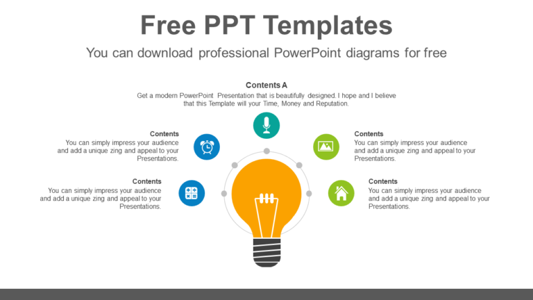 Radial-bulb-PowerPoint-Diagram-Template - PPTX Templates
