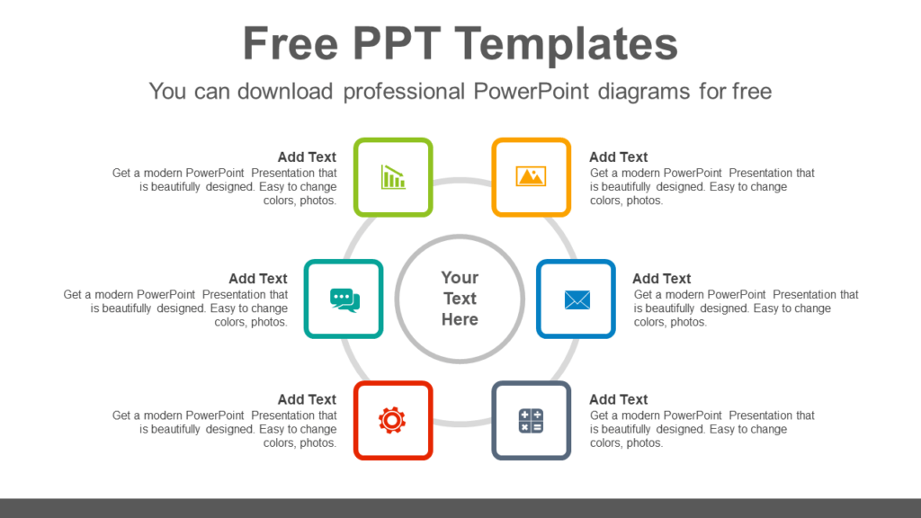 Radial-square-PowerPoint-Diagram-Template - PPTX Templates