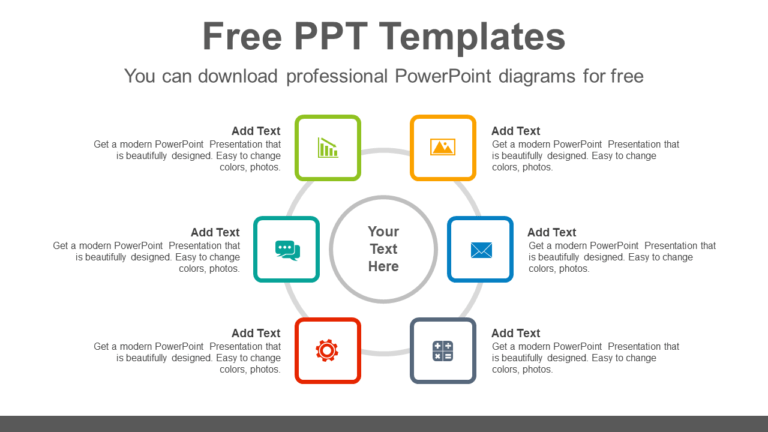 Radial-square-PowerPoint-Diagram-Template - PPTX Templates
