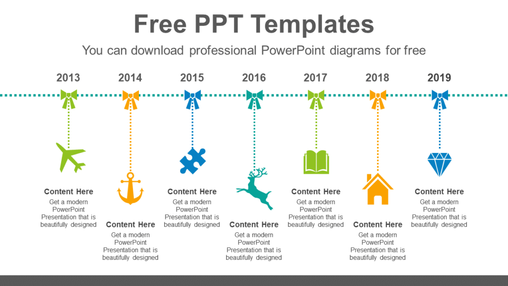 Download Ribbon decoration Brain Powerpoint Infographic Template