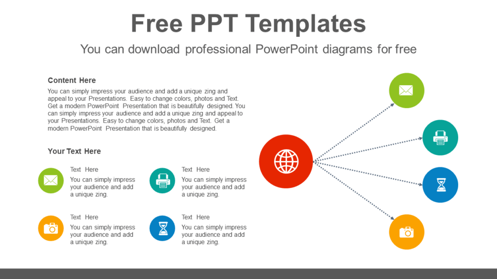 Download Round semi cycle Brain Powerpoint Infographic Template