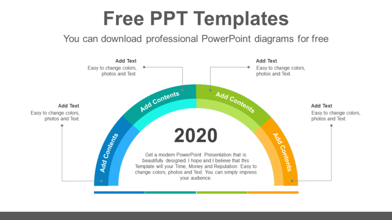 Download Semi Radial doughnut Brain Powerpoint Infographic Template