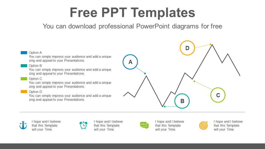 Download Simple Line Chart Brain Powerpoint Infographic Template