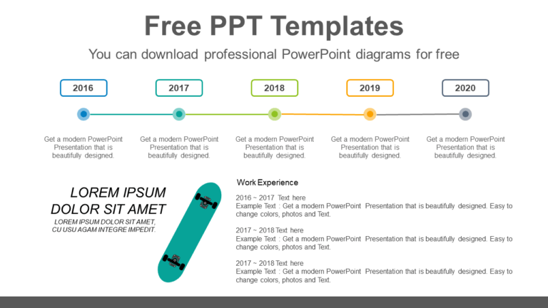 Download Simple line point Brain Powerpoint Infographic Template