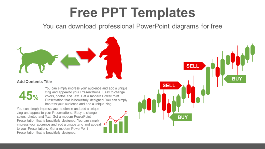 Download Stock Trading Chart Brain Powerpoint Infographic Template