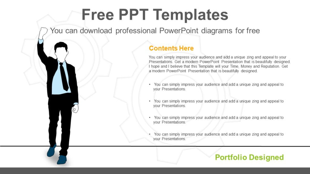 Download Success Business Man Brain Powerpoint Infographic Template