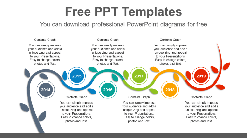 Download Vine plants Brain Powerpoint Infographic Template