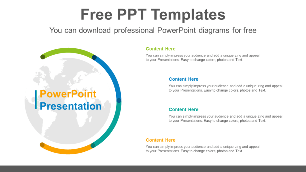 Download World map radial Brain Powerpoint Infographic Template