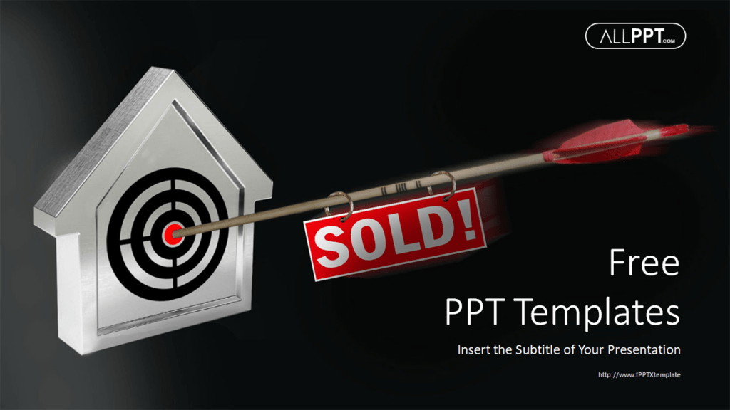 Download Real Estate Target Brain Powerpoint Infographic Template