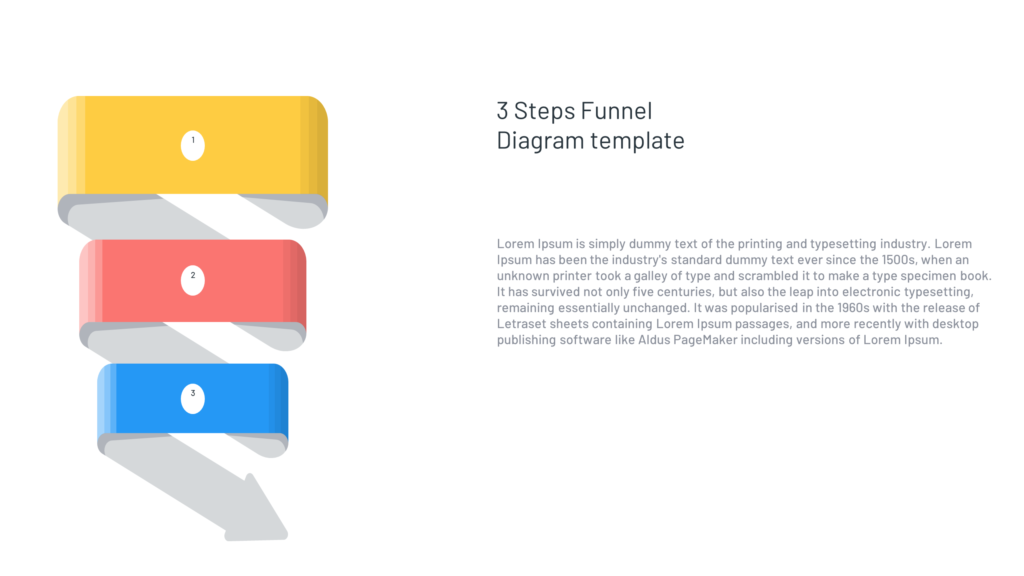 Download Free 3 Stages Funnel PPT template