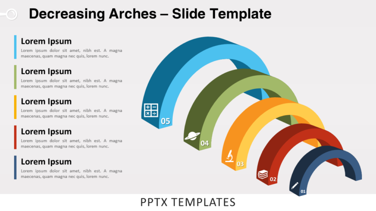 Download Free Decreasing Arches PPT template