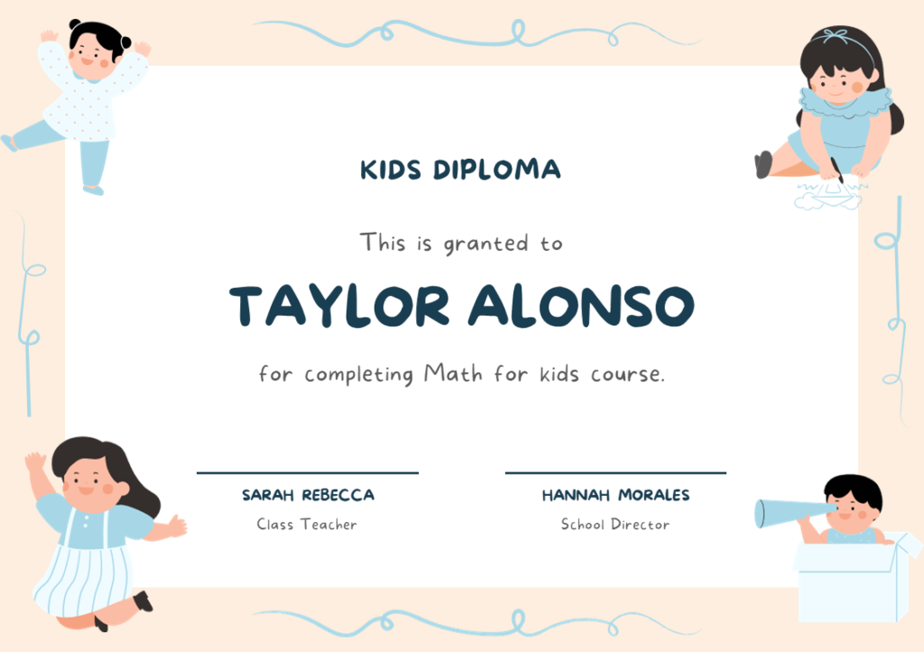 Download Kids Diploma Brain Powerpoint Infographic Template