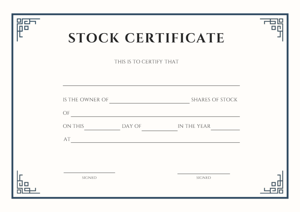 Download Online Stock Certificate Brain Powerpoint Infographic Template